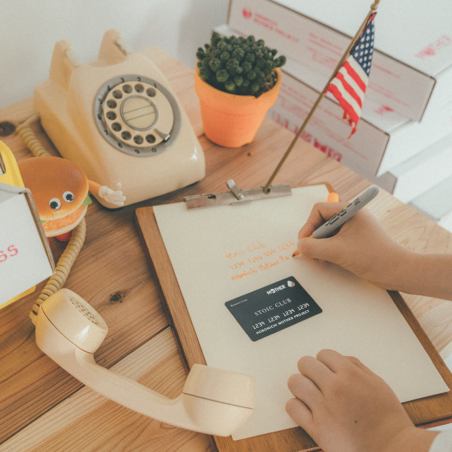 Stoic Club Member's Card - Hobonichi MOTHER Project - Hobo Nikkan Itoi ...