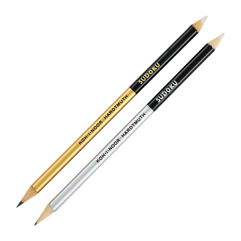 Koh-I-Noor / Graphite Pencils with Eraser - Sudoku - Accessories Lineup ...