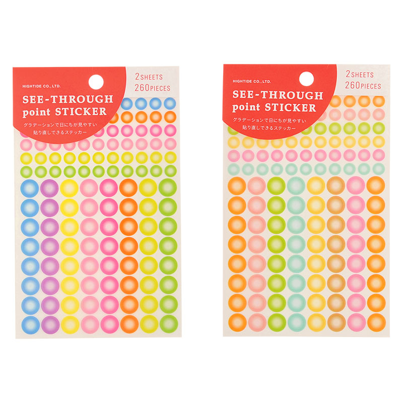 Hightide / See-Through Dot Stickers - Accessories Lineup - Hobonichi ...