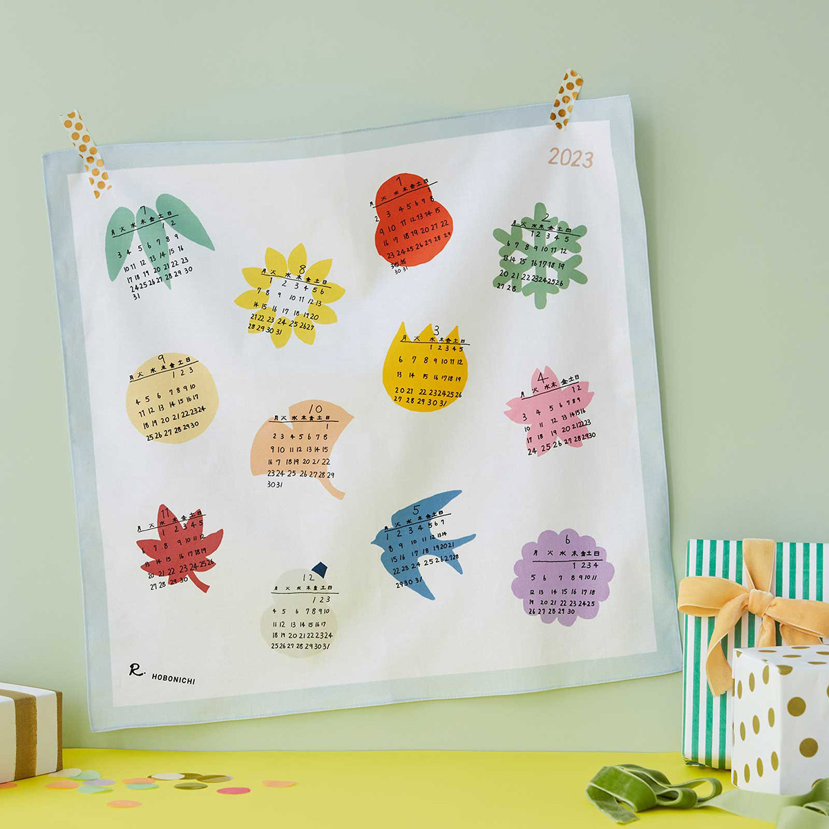 Handkerchief - 365 Days (Calendar) - Accessories Lineup - Hobonichi ...