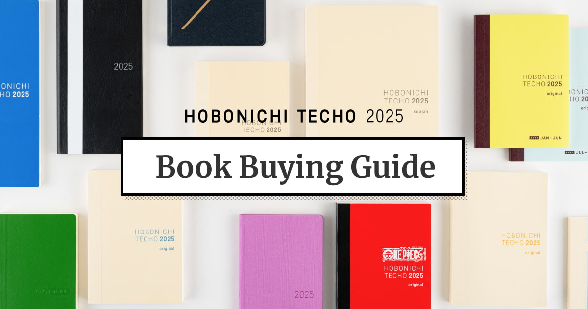 Weeks - Hobonichi Techo Book Buying Guide