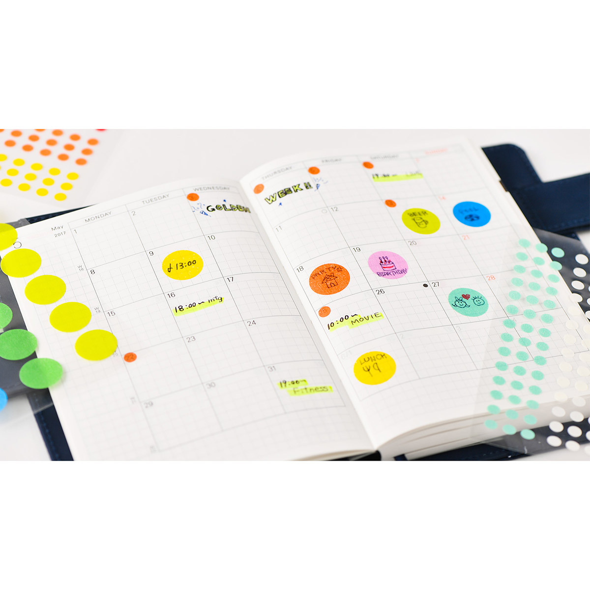 Nitoms: Masking Tape Patches - Accessories Lineup - Hobonichi Techo 2025