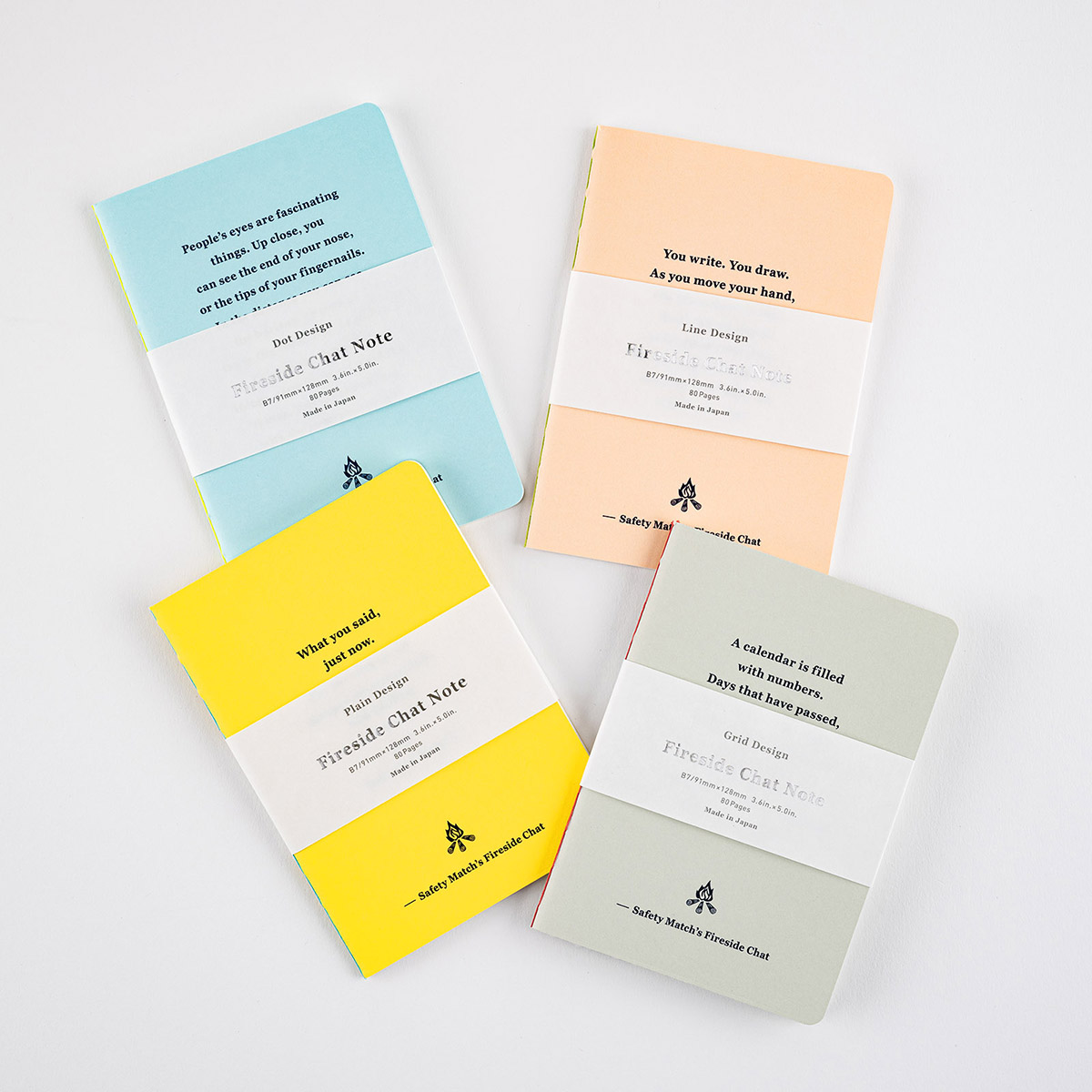 Hobonichi: Fireside Chat Notebook (B7 Size) Blank / Graph / Dot Grid ...