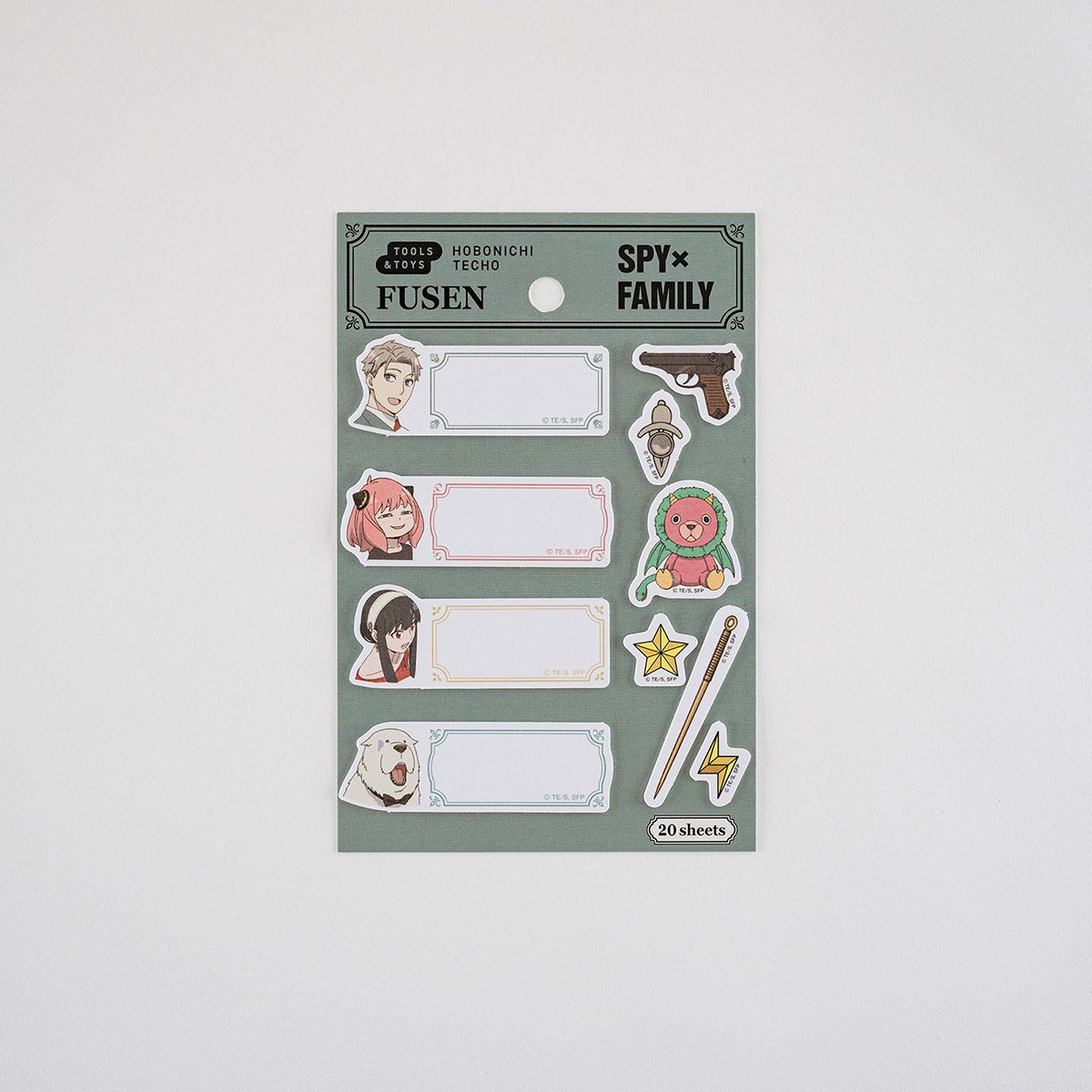 SPY x FAMILY: Sticky Notes - Accessories Lineup - Hobonichi Techo 2025