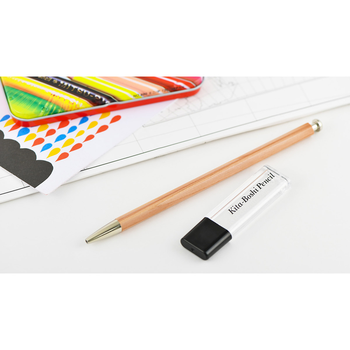 Kita-boshi Pencil: Lead Holder & Lead Pointer Set 2mm - Stationery ...