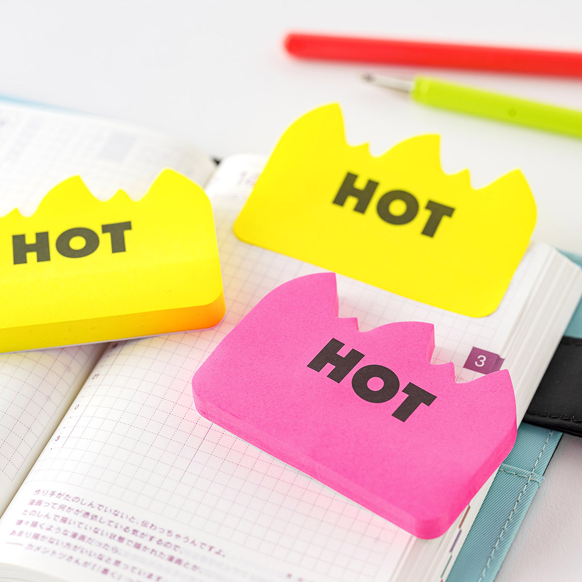 Penco Hot Flame Sticky Note - Stationery Lineup - Stationery ...