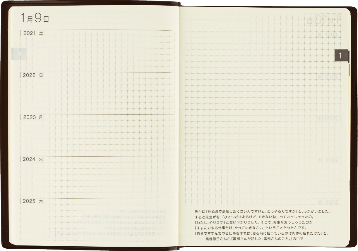 Hobonichi 5-Year Techo Lineup - Hobonichi Techo 2021